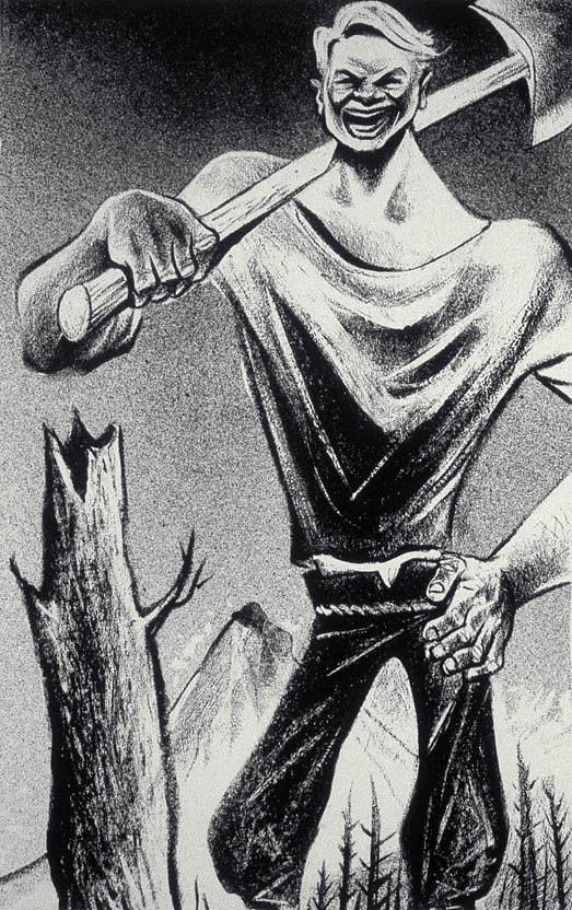 Paul Bunyan, from the series American Folk Heroes | Smithsonian ...