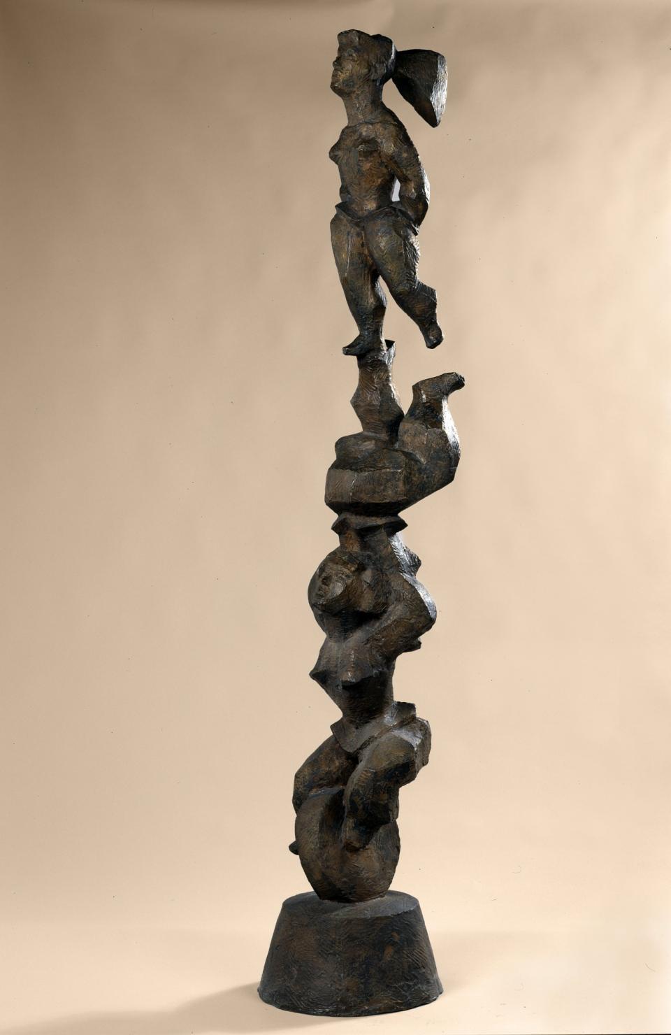 Three Acrobats on a Unicycle | Smithsonian American Art Museum