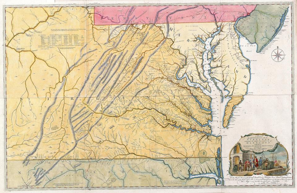 A Map of the Most Inhabited Part of Virginia | Smithsonian American Art ...