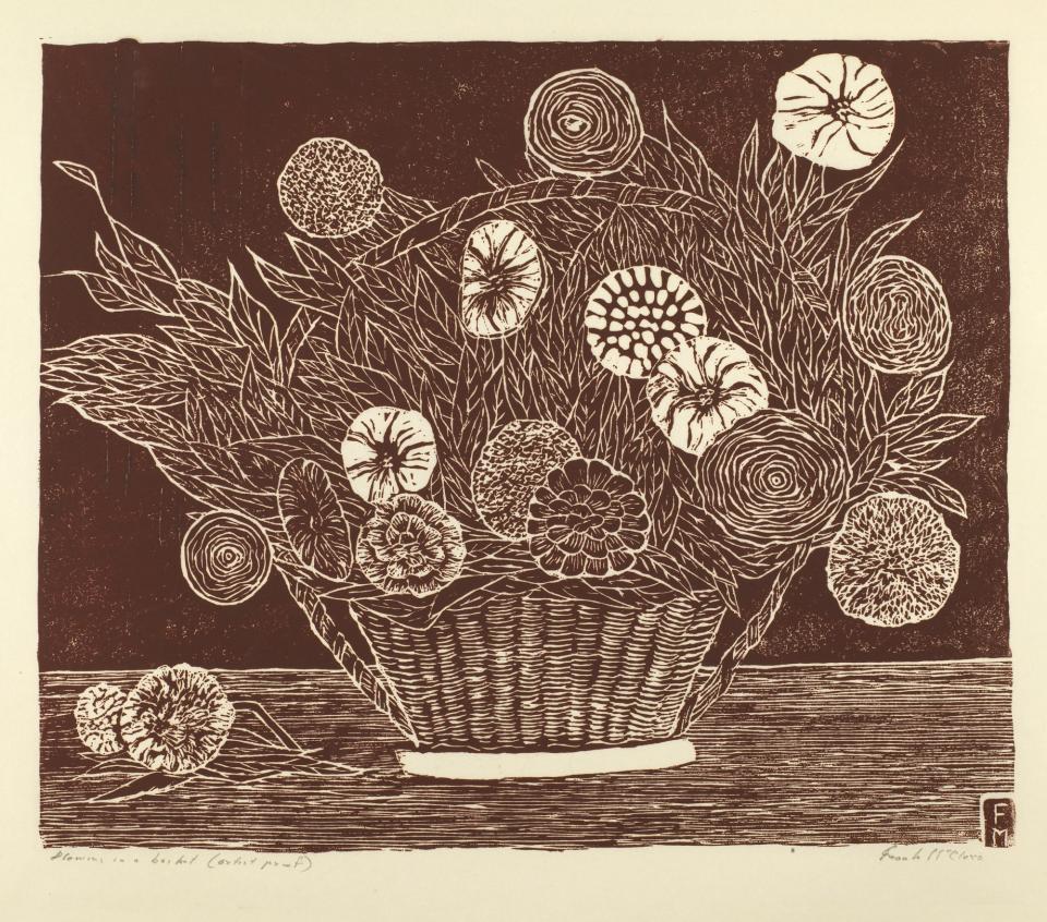 Flowers in a Basket | Smithsonian American Art Museum