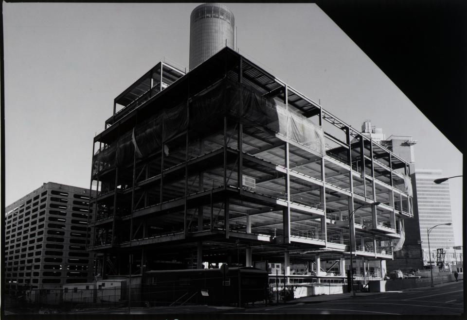 Site of old Carnegie Library, with new Atlanta Public Library rising in ...