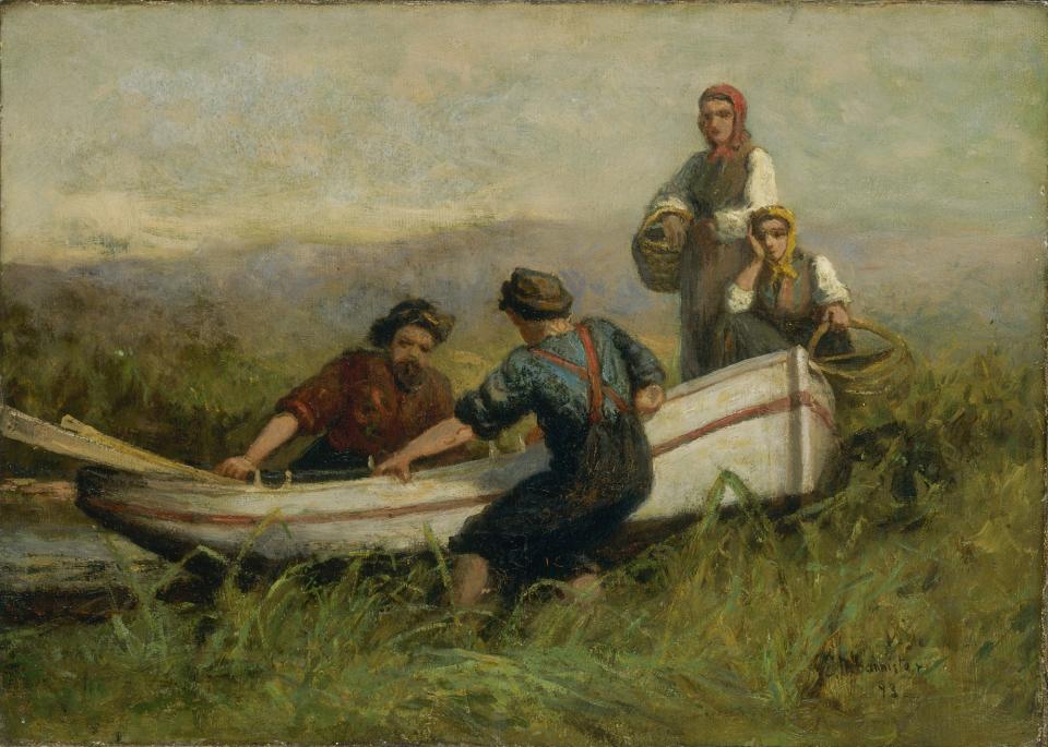 People Near Boat | Smithsonian American Art Museum