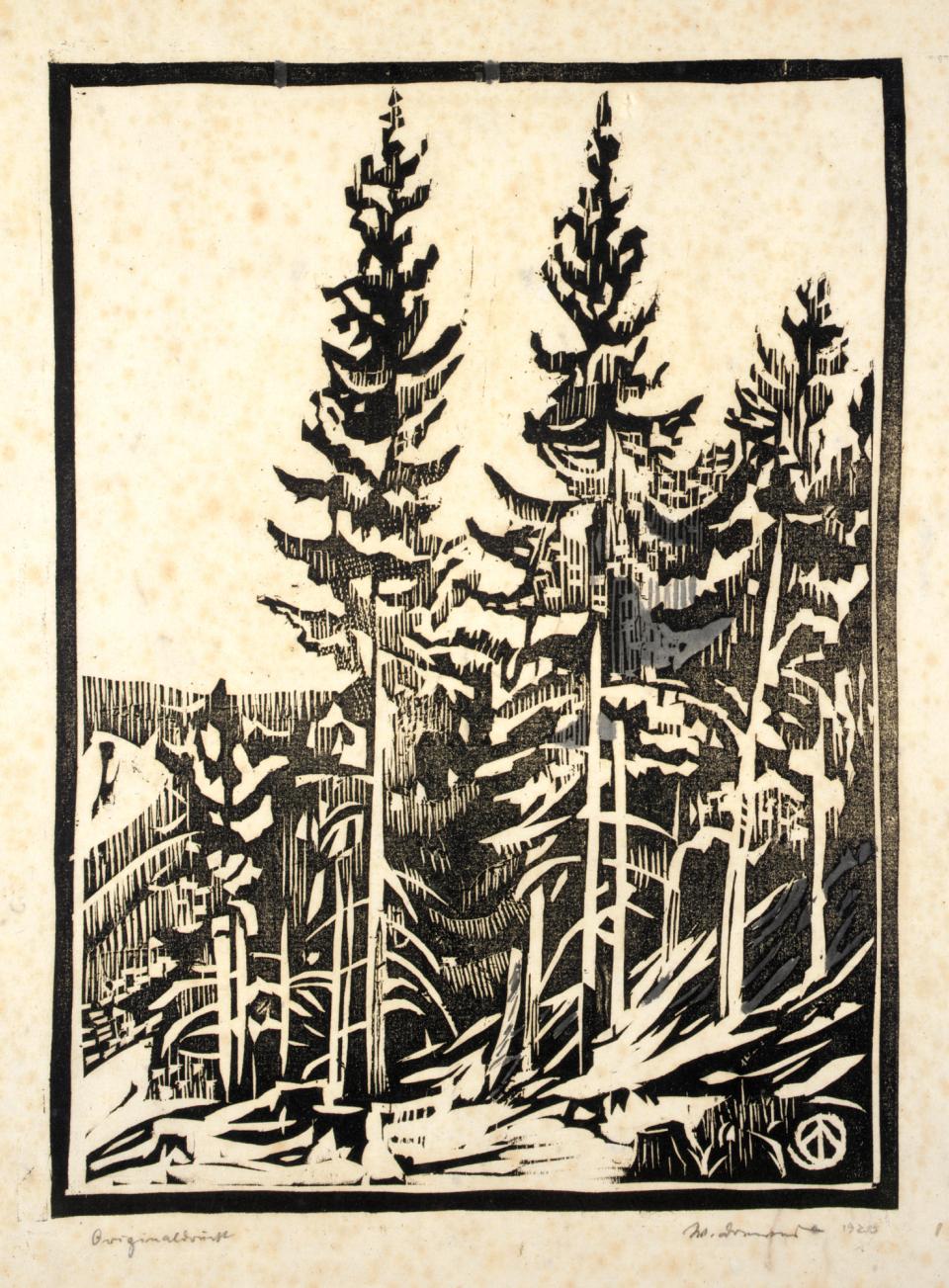 Spruce Trees on Slope of Mountain | Smithsonian American Art Museum