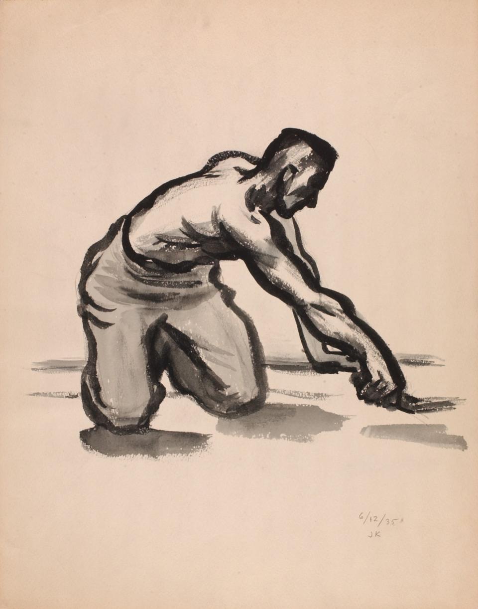 Man with Trowel | Smithsonian American Art Museum