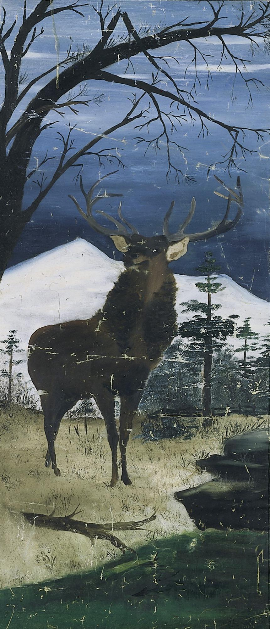 Stag in Winter Landscape | Smithsonian American Art Museum