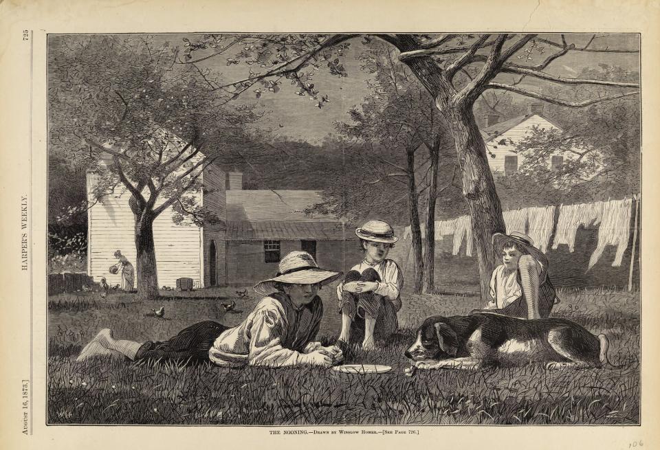 The Nooning, from Harper's Weekly, August 16, 1873 | Smithsonian ...