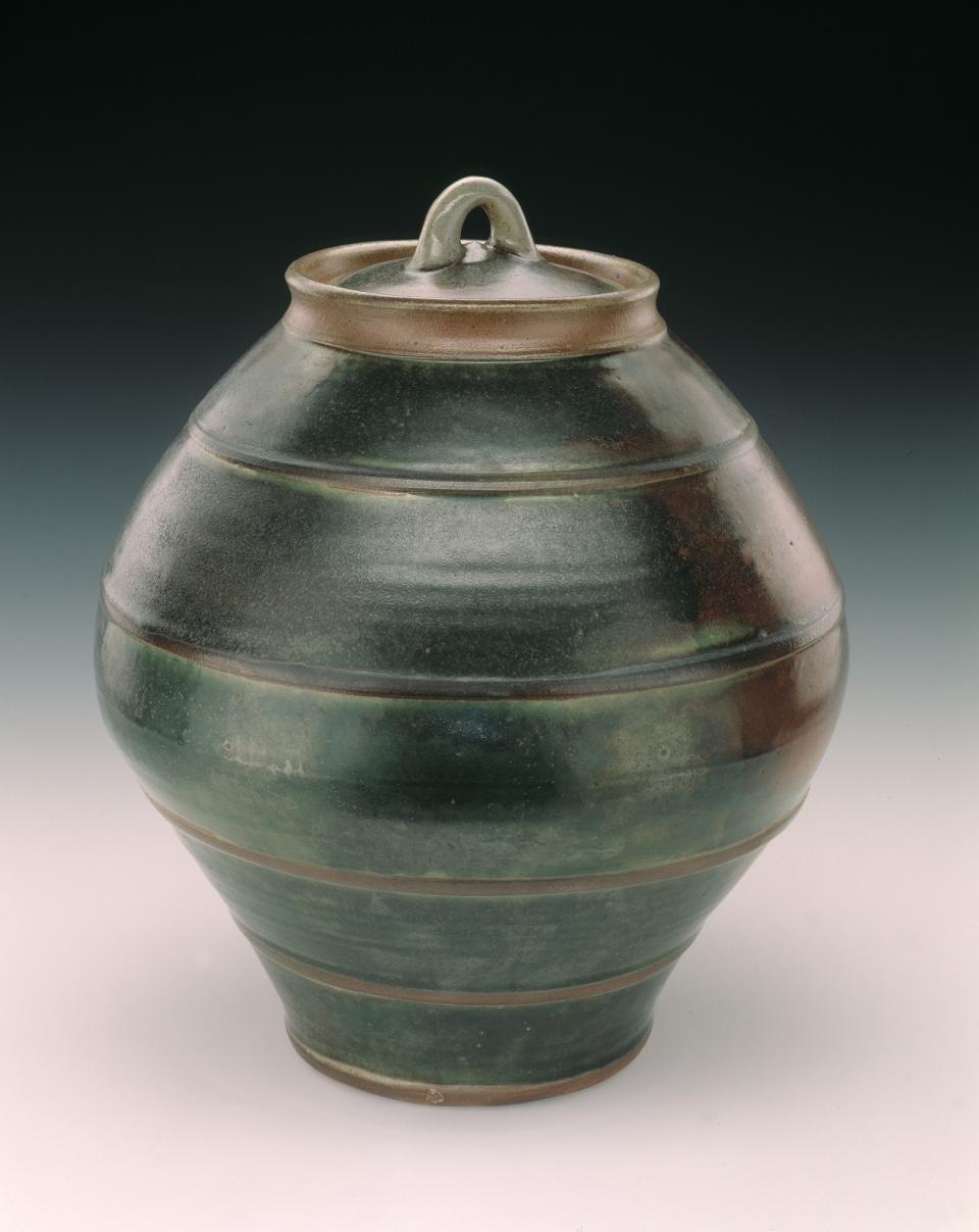 Lidded Jar with Bands | Smithsonian American Art Museum