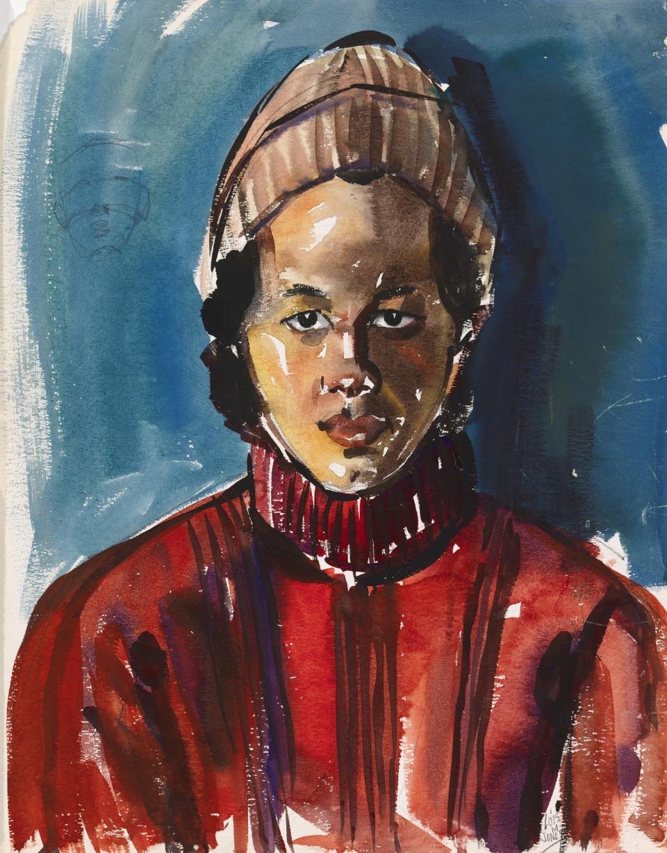 Young Man in Red Sweater | Smithsonian American Art Museum