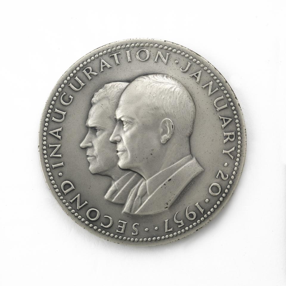 Dwight David Eisenhower and Richard Milhous Nixon Inaugural Medal ...