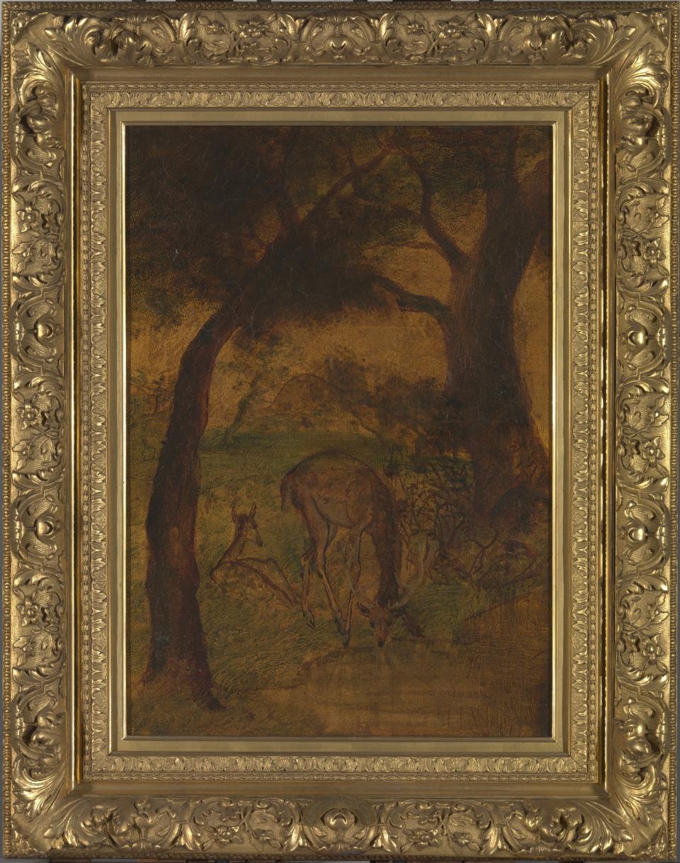 A Stag Drinking | Smithsonian American Art Museum