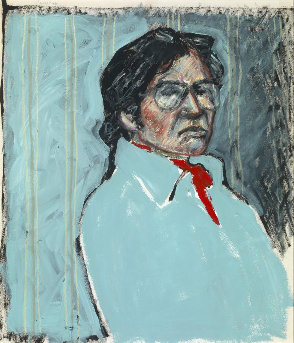 Self-Portrait with Red Scarf | Smithsonian American Art Museum