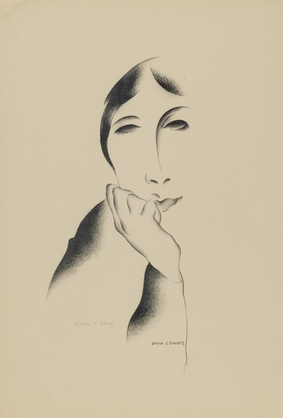 Woman's Face (Mona) (Lithograph #44) | Smithsonian American Art Museum