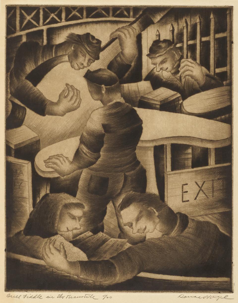 Bull Fiddle in the Turnstile | Smithsonian American Art Museum