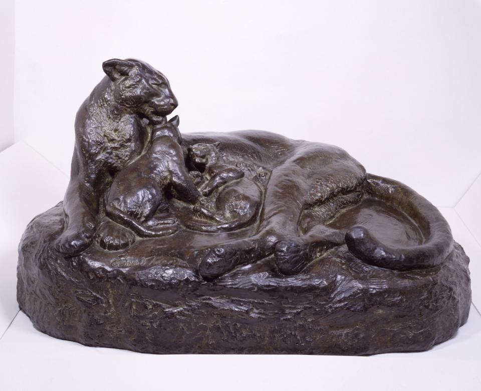 American Panther and Her Cubs | Smithsonian American Art Museum