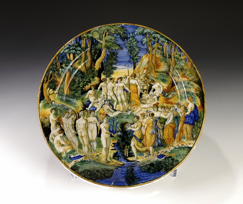 Plate with the Contest between the Muses and the Pierides | Smithsonian ...