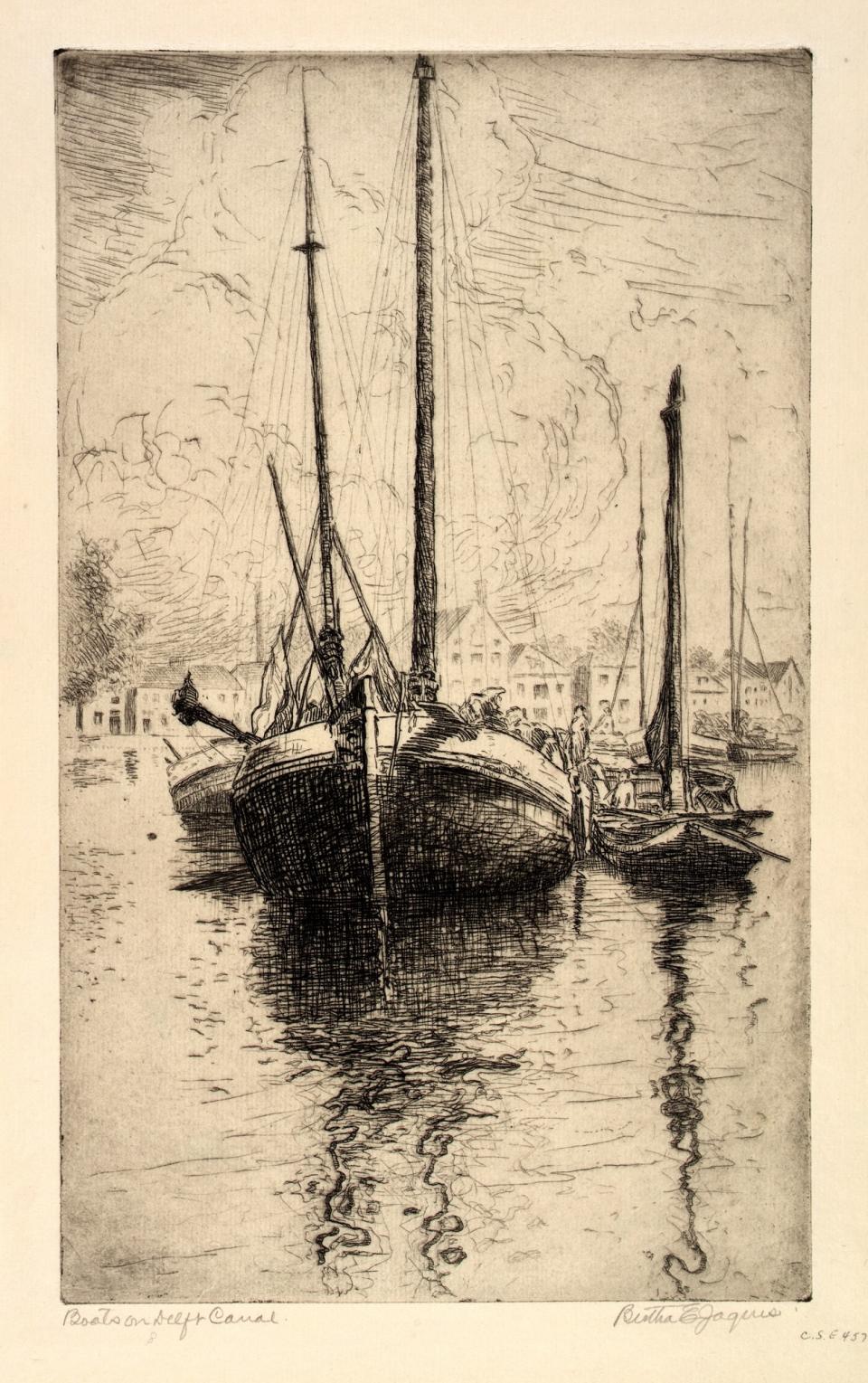 Boats on Delft Canal | Smithsonian American Art Museum
