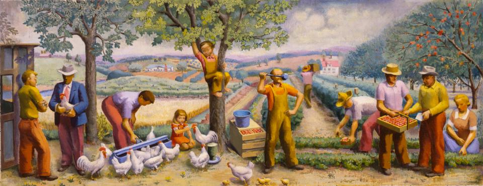 Local Industries (mural study, Springdale, Arkansas Post Office ...
