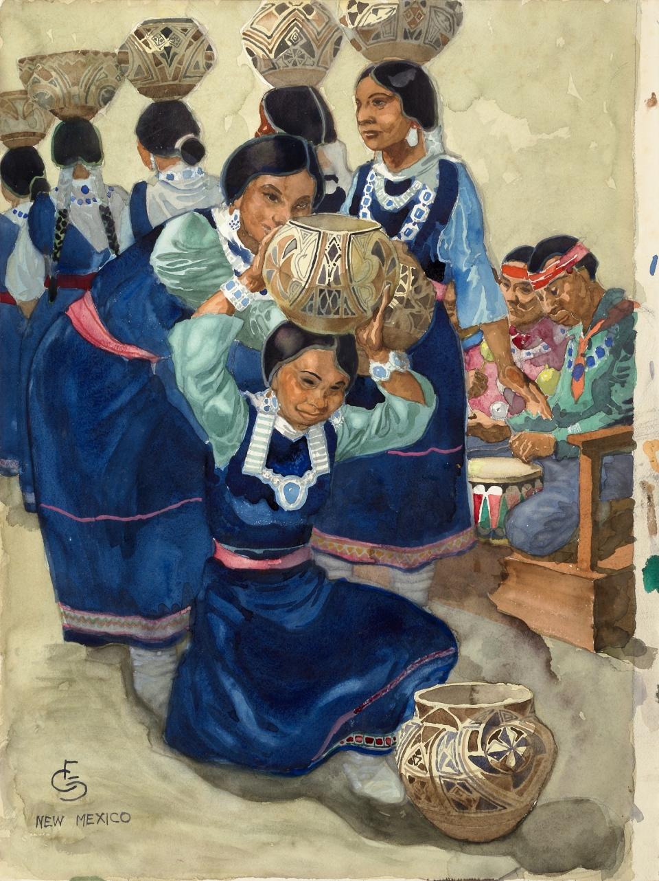 Zuni Girls at the Shaleko Dances, New Mexico | Smithsonian American Art ...