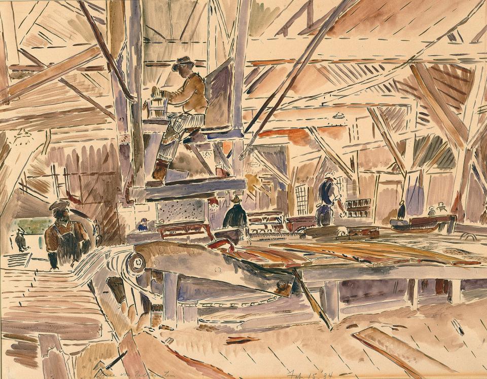 Inside A Lumber Mill | Smithsonian American Art Museum