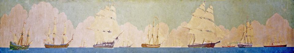Shipping (mural study) | Smithsonian American Art Museum