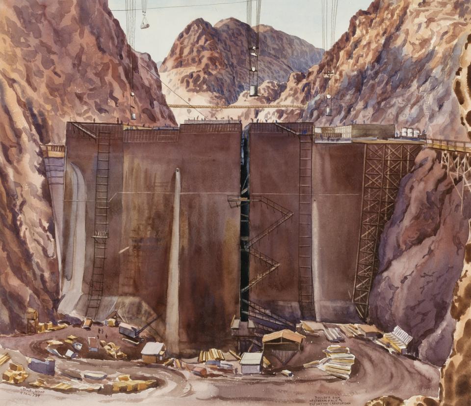 Boulder Dam, Upstream Face #2 | Smithsonian American Art Museum