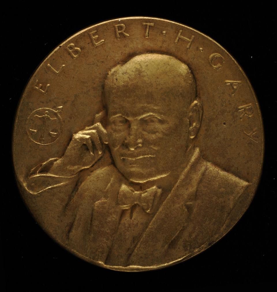 Elbert H. Gary, United States Steel Corporation Service Medal (obverse ...