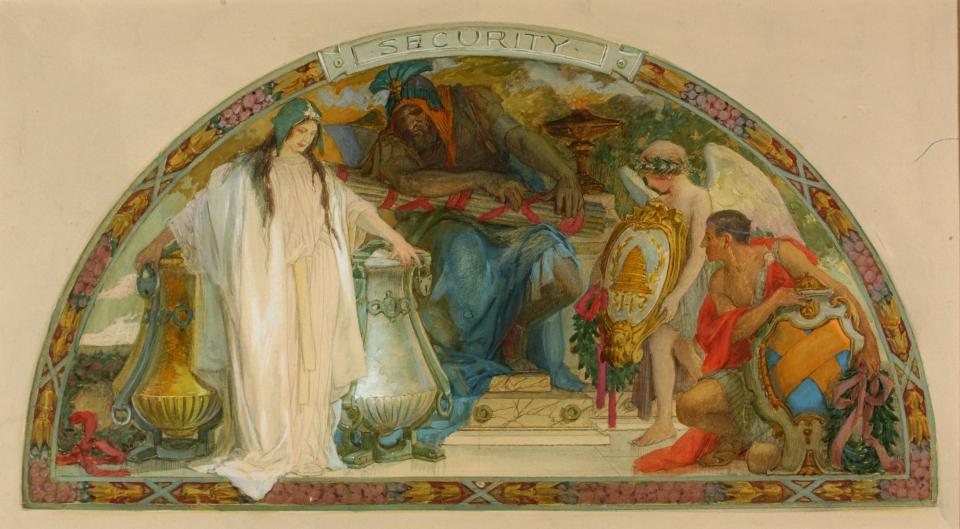 Security (study for lunette, Old Senate Office Building) | Smithsonian ...