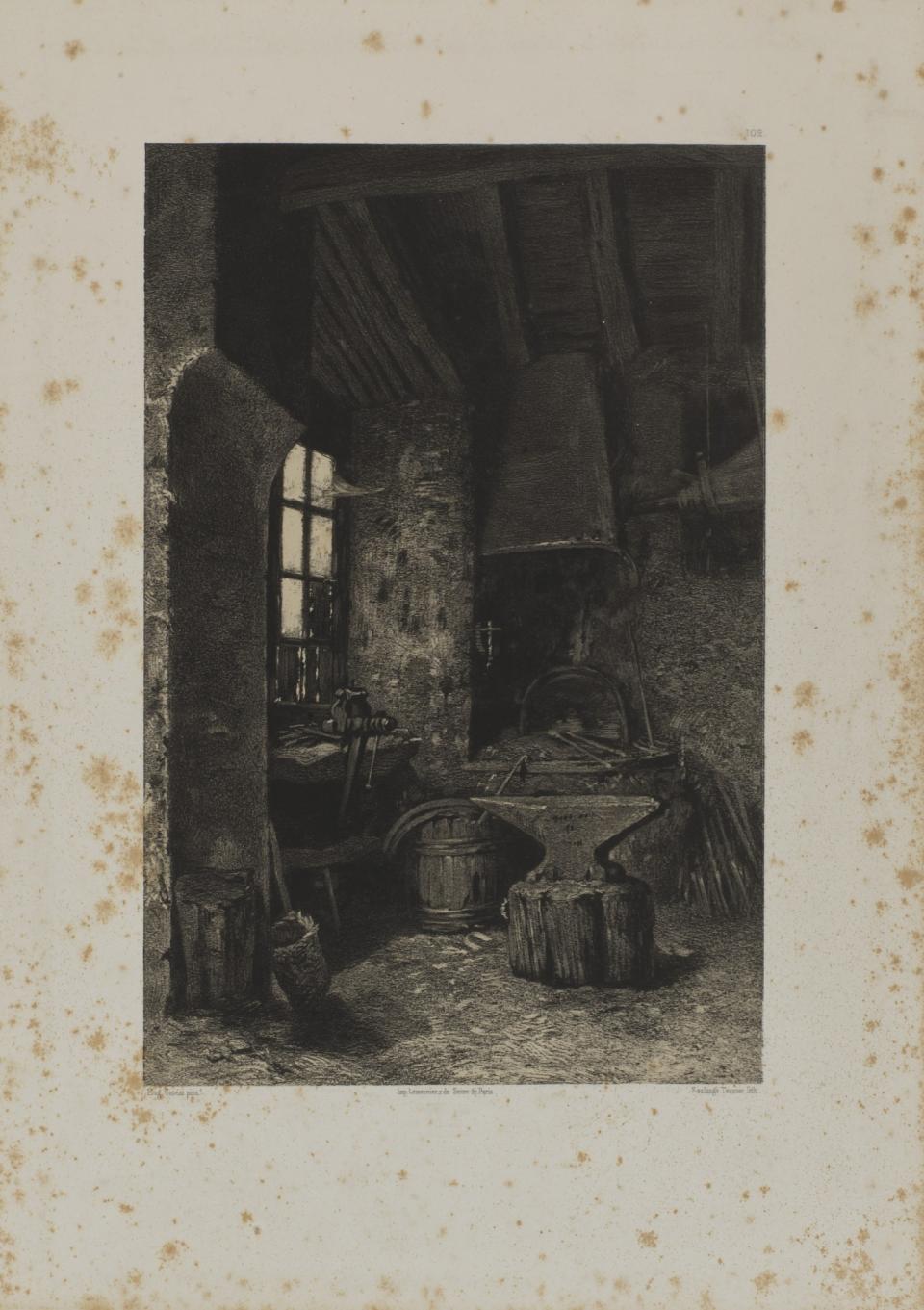 Interior of a Blacksmith's Shop | Smithsonian American Art Museum