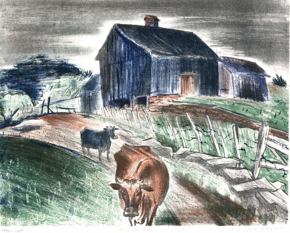 Cows and Barn | Smithsonian American Art Museum