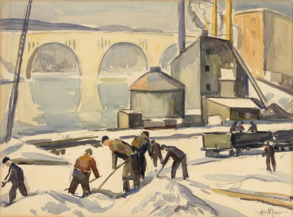C.W.A. Worker at Key Bridge | Smithsonian American Art Museum