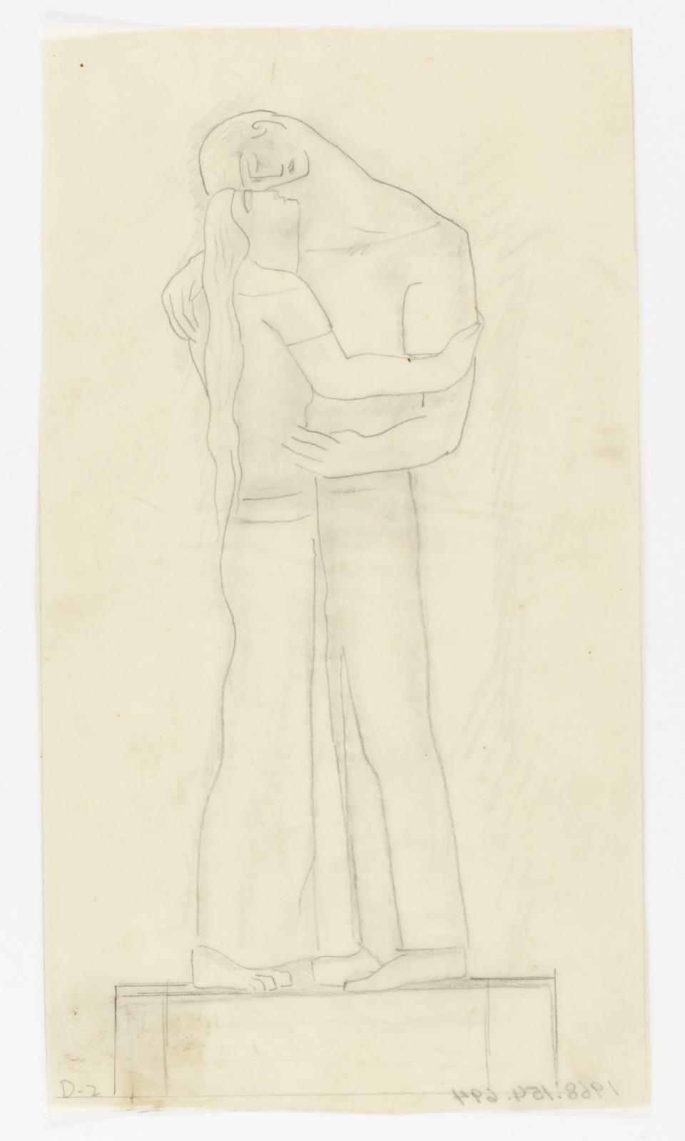 (Untitled--Male Comforting Female Figure) | Smithsonian American Art Museum