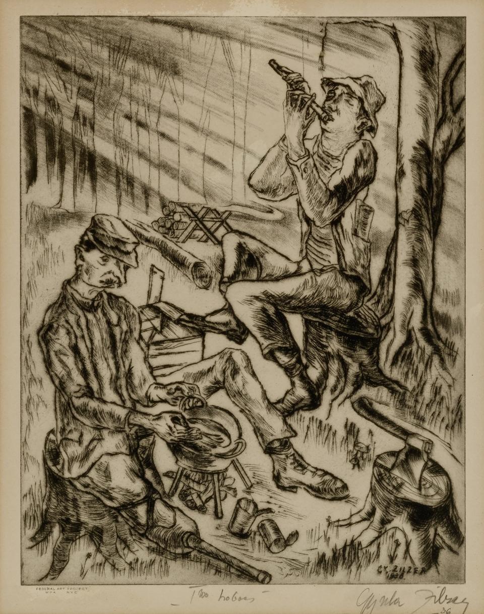 Two Hobos | Smithsonian American Art Museum