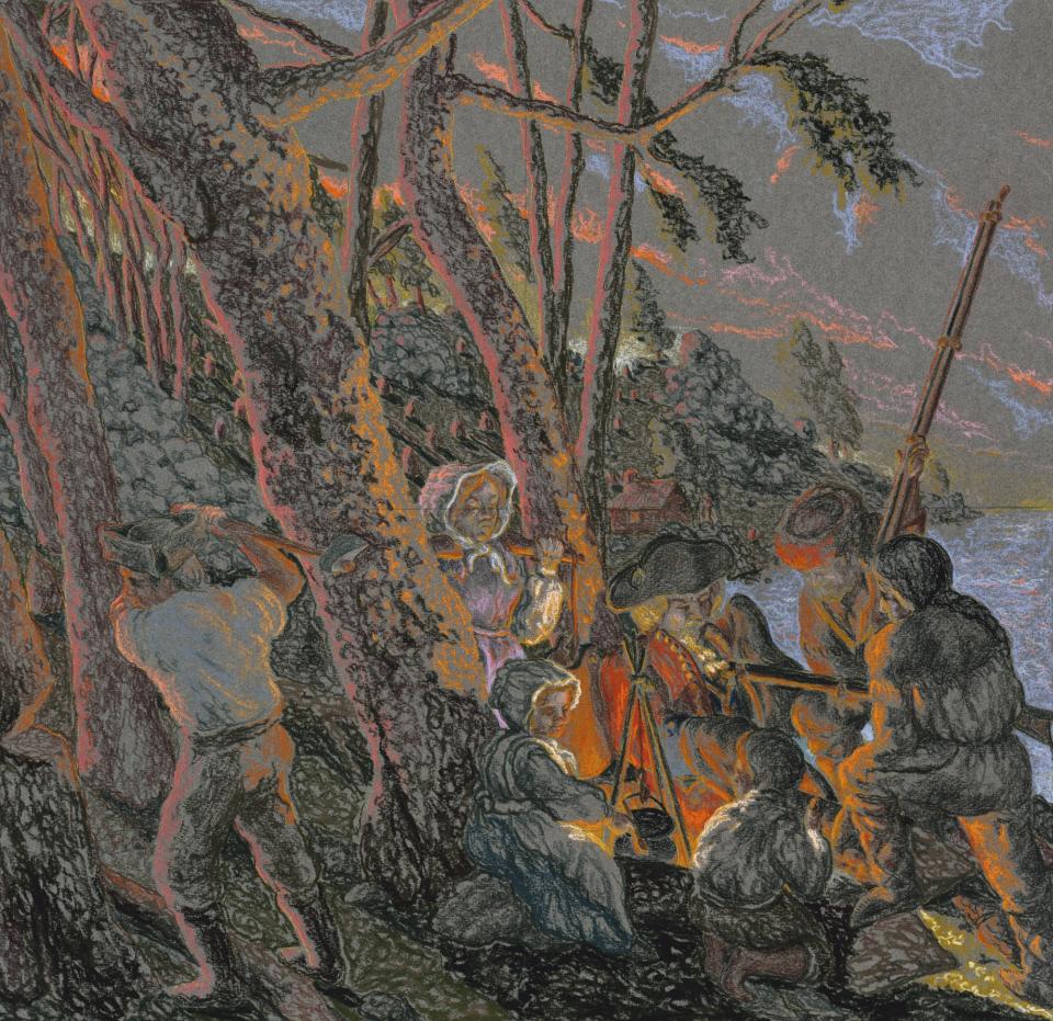 The History of Labor in America, The 17th Century: Colonization (mural ...