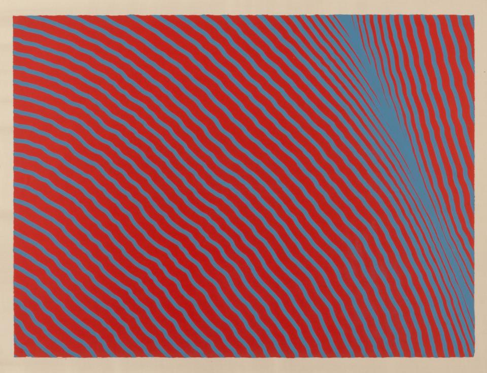 Blue on Red | Smithsonian American Art Museum