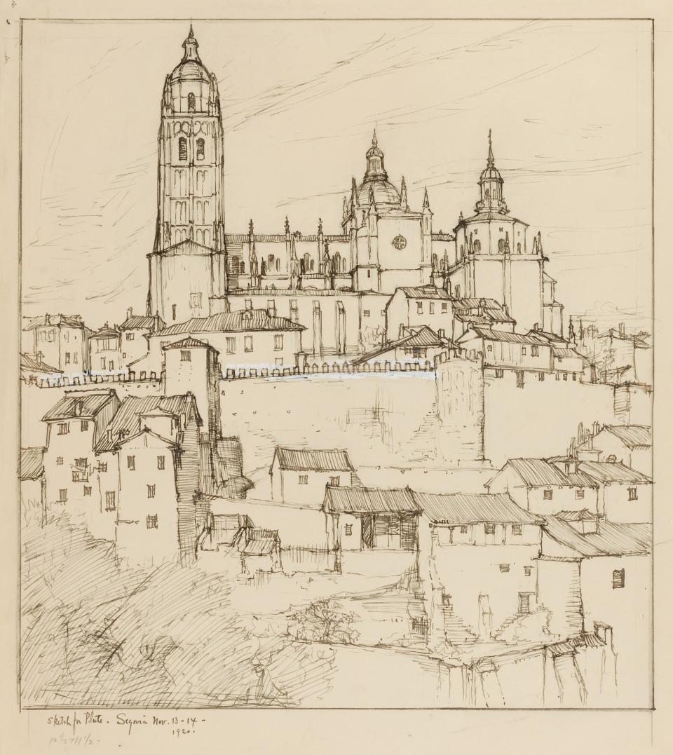 Sketch for Plate, Segovia | Smithsonian American Art Museum