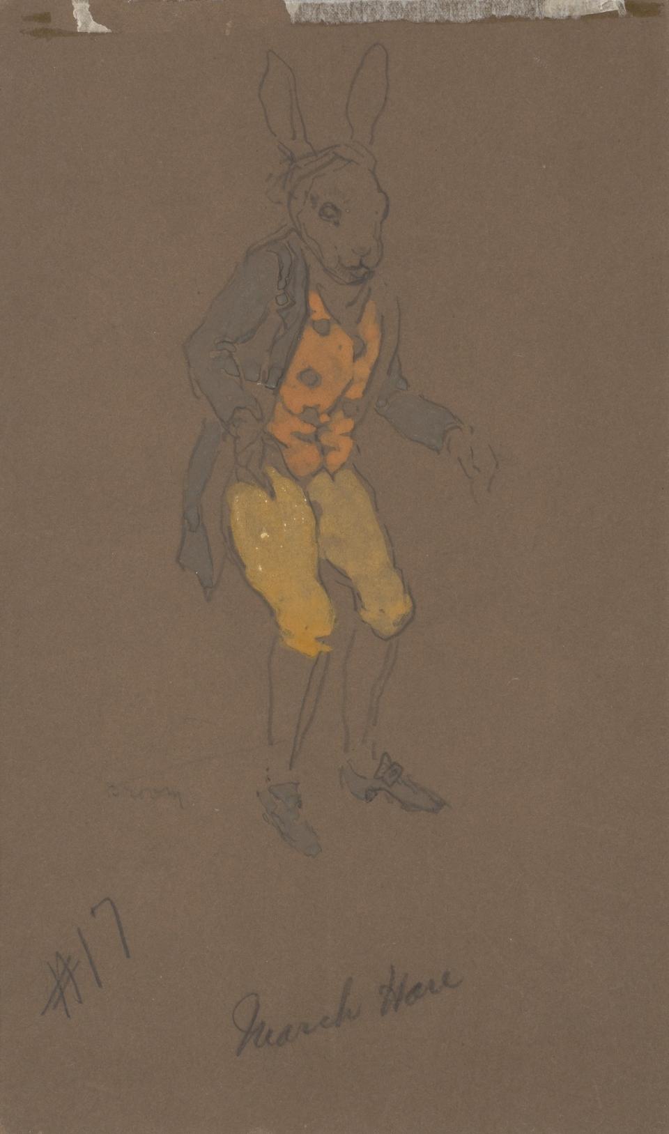 March Hare (costume Design from Alice-in-Wonderland, 1915 ...