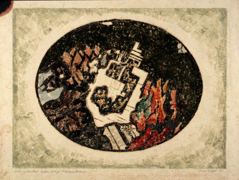 Section of Hornblend Gabbro through Polarizing Microscope | Smithsonian ...