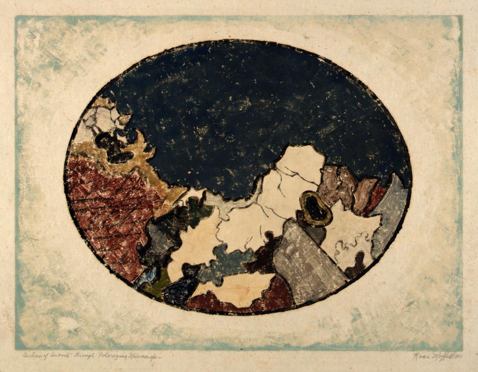 Section of Diorite through Polarizing Microscope | Smithsonian American ...