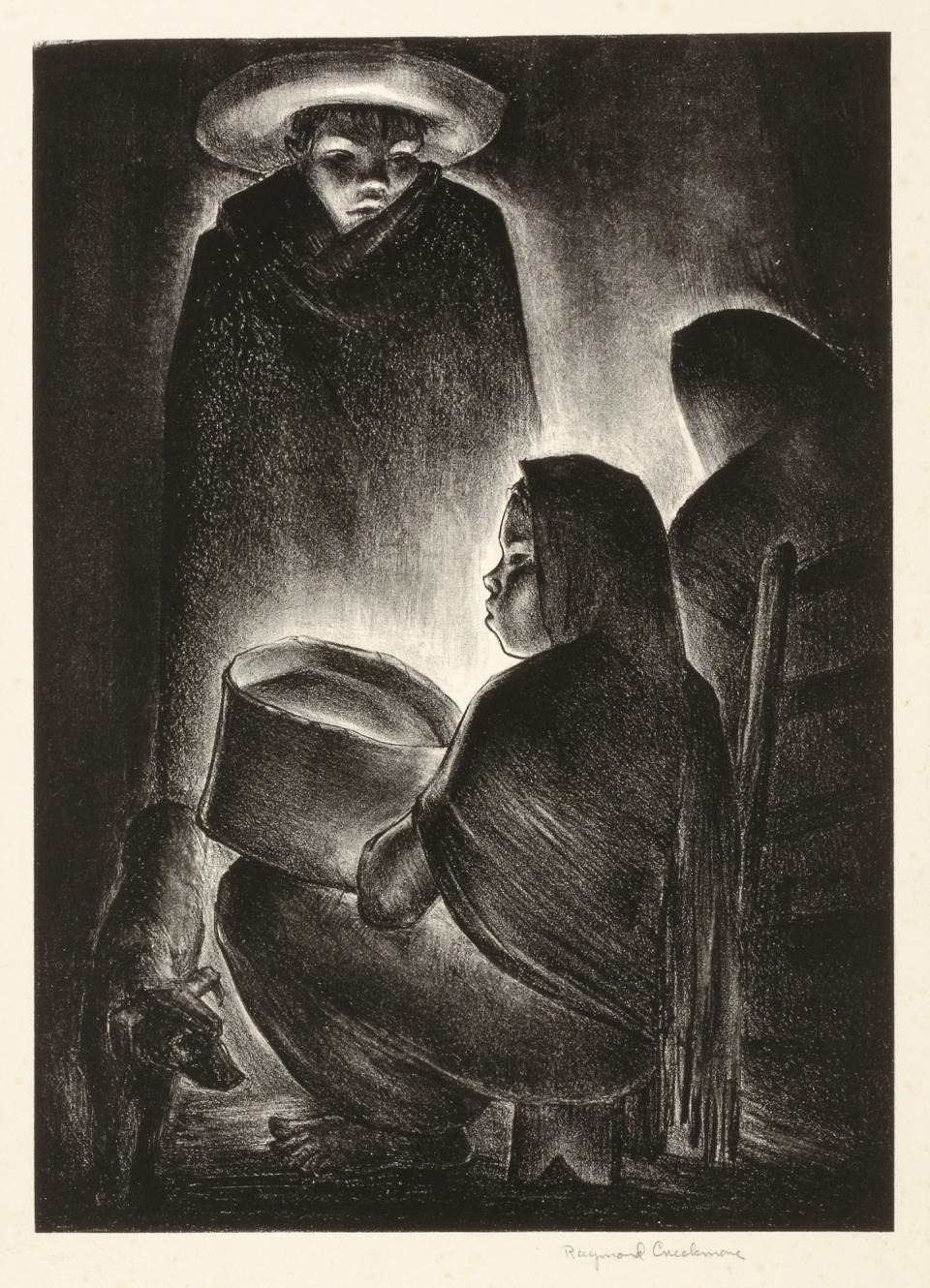 Huddled over the Fire | Smithsonian American Art Museum