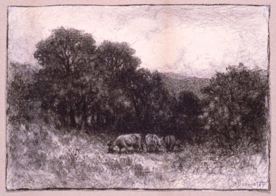 Landscape with Three Cows | Smithsonian American Art Museum