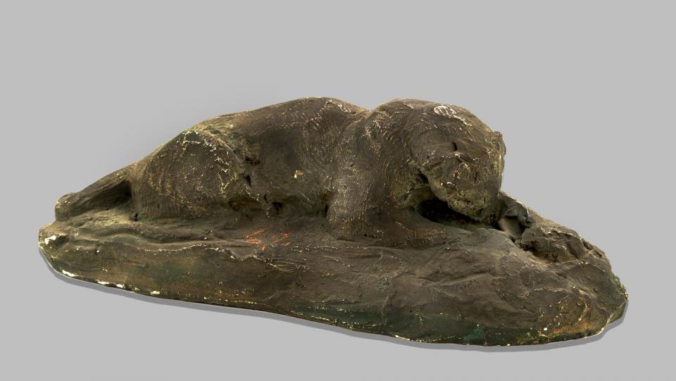 Small Panther Lying Down | Smithsonian American Art Museum