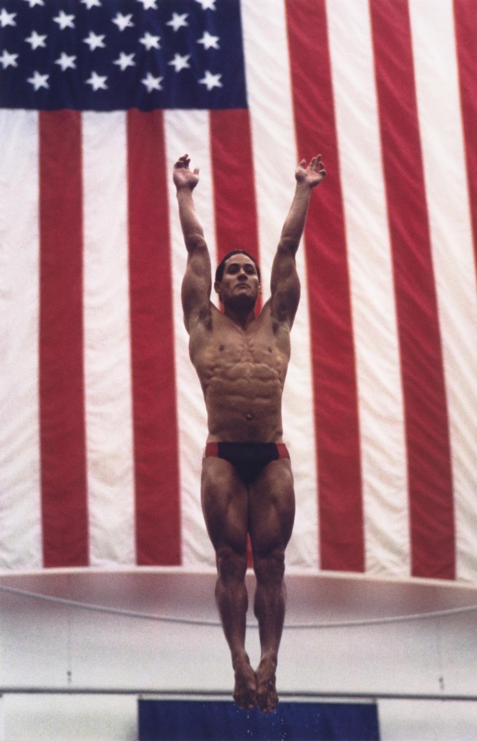 Greg Louganis, Diver, U.S. Indoor Diving Championships, Indianapolis ...