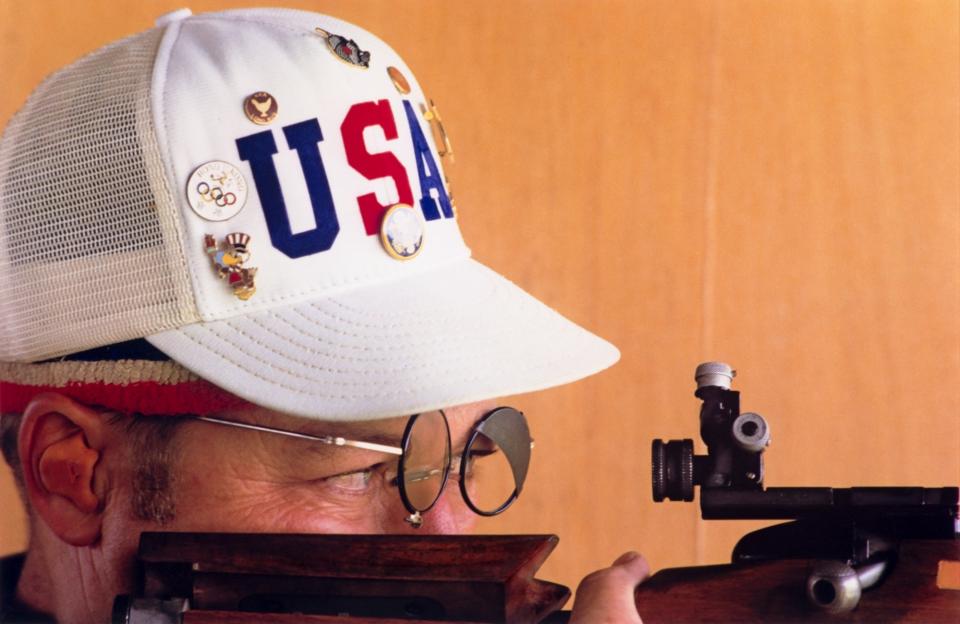 Lones Wigger, Marksman, Pan-American Games, Caracas, Venezuela, from ...