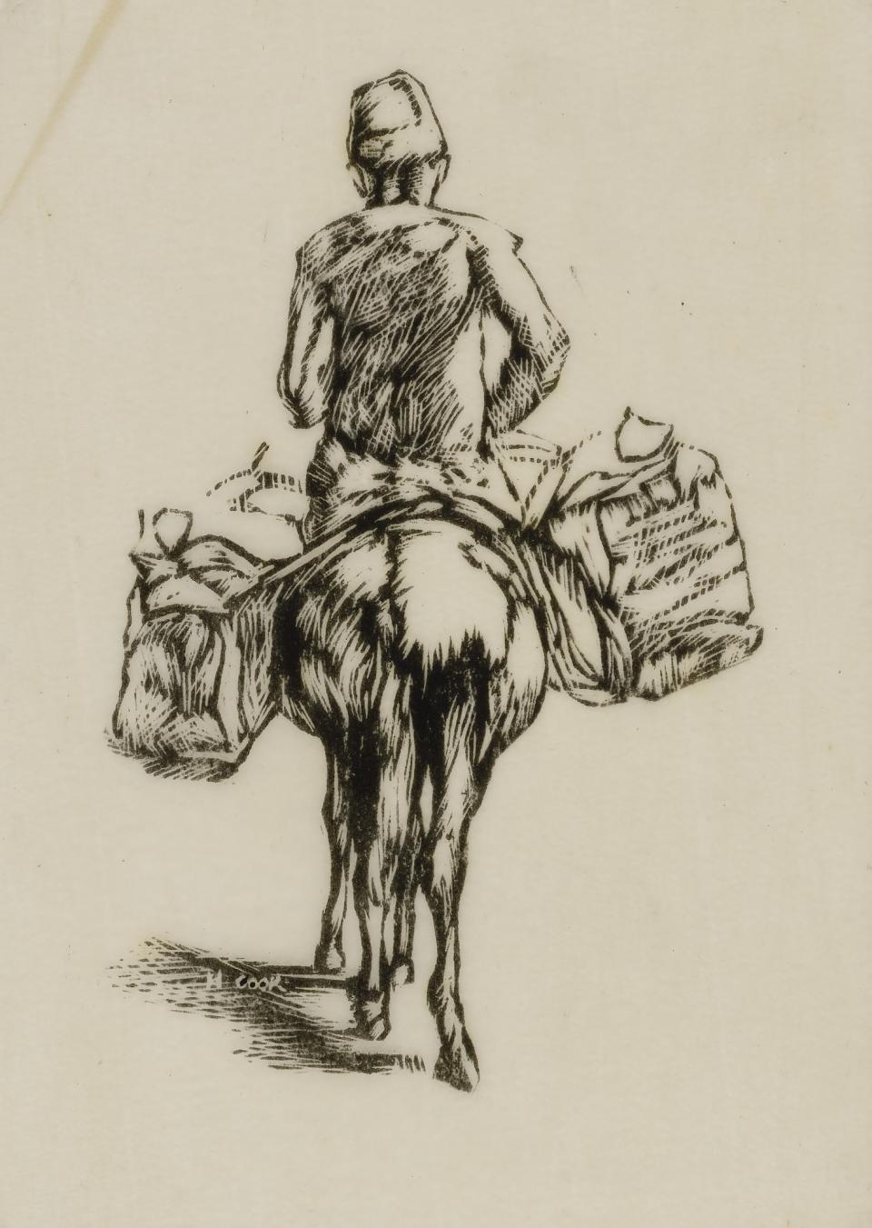 Man on Mule with Saddle Bags | Smithsonian American Art Museum