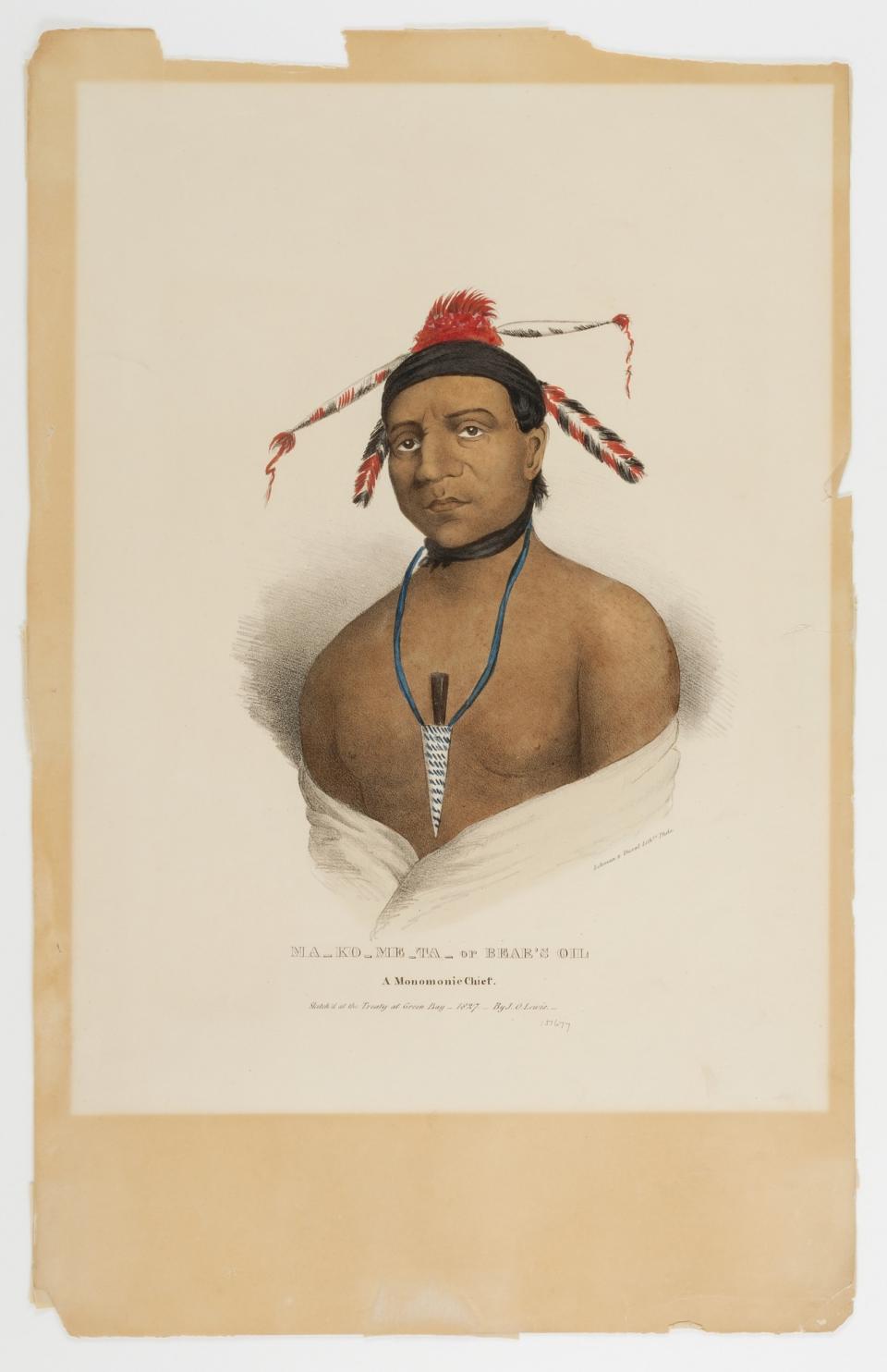 Bear's Oil, Menominee Chief | Smithsonian American Art Museum