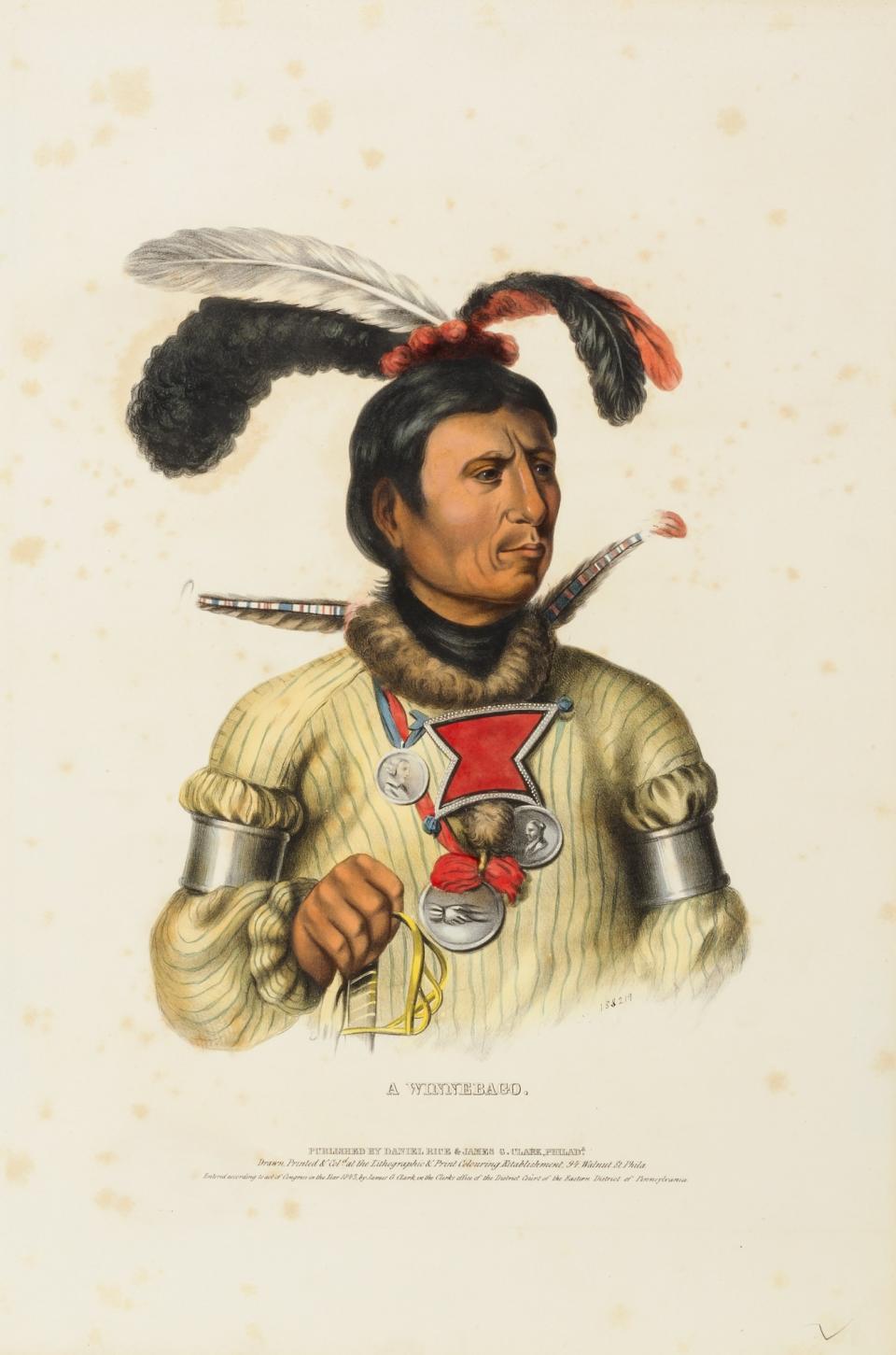 A WINNEBAGO., from History of the Indian Tribes of North America ...