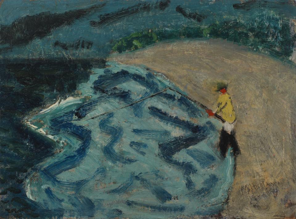 Man Fishing | Smithsonian American Art Museum