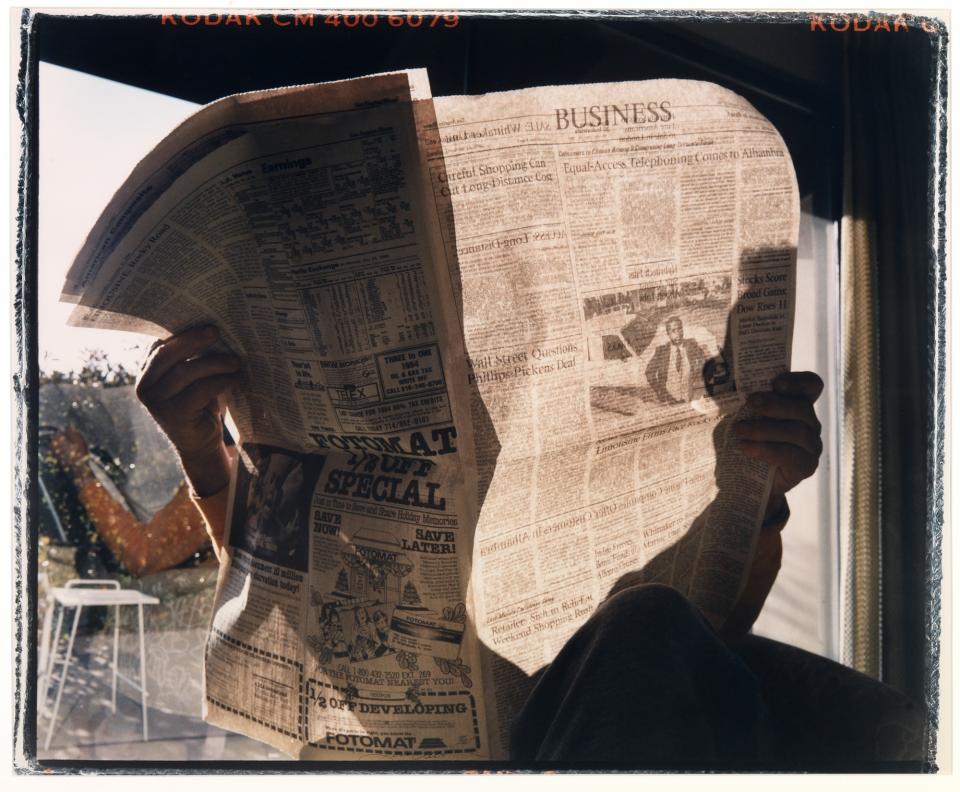 Portrait of My Father with Newspaper | Smithsonian American Art Museum