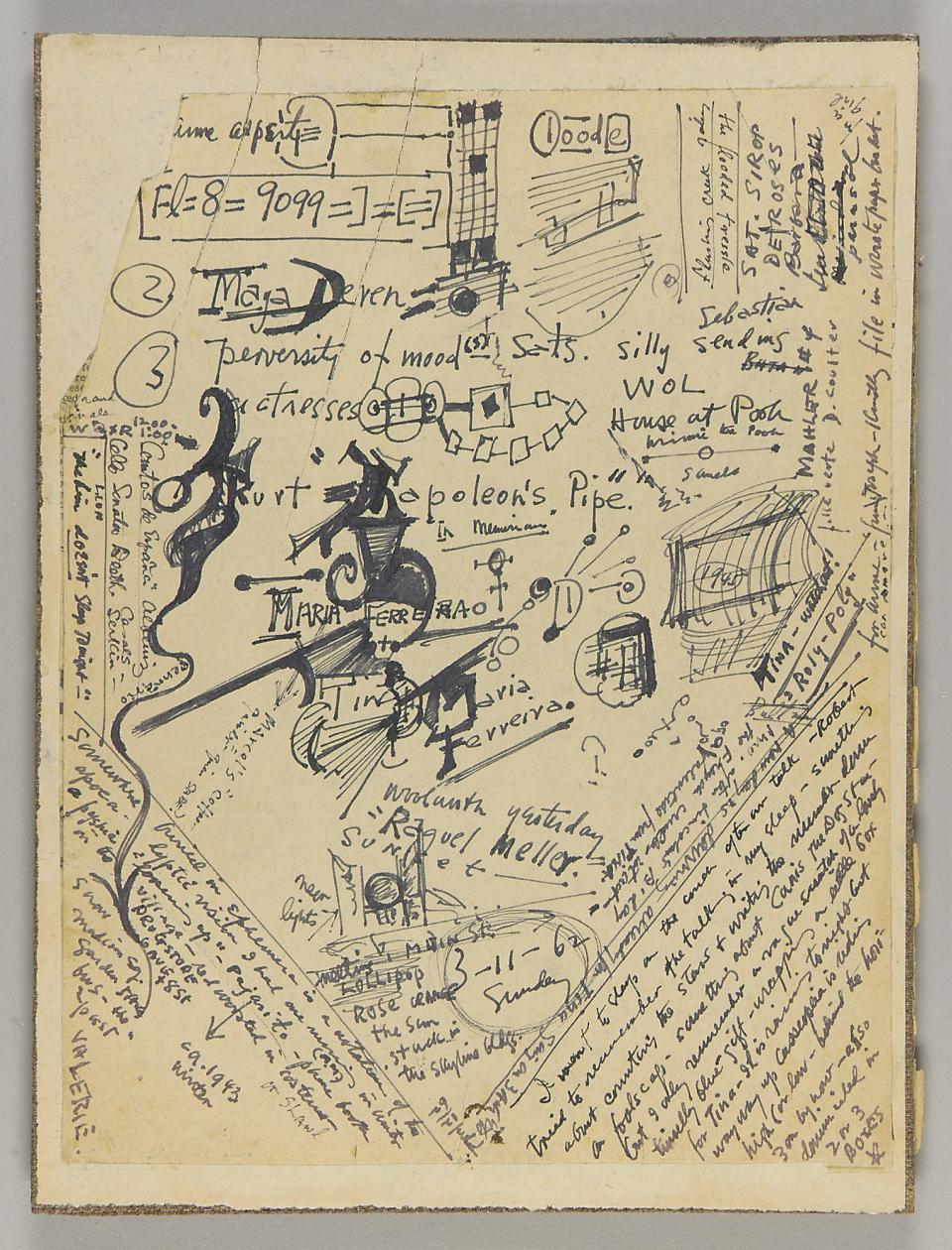 Untitled (doodles and notes) | Smithsonian American Art Museum