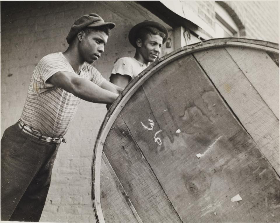 Rolling a Hogshead of Tobacco (Richmond, Virginia), from the project ...